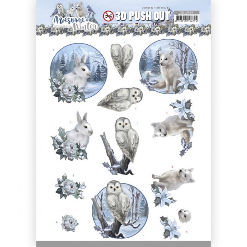 Amy Design 3D-arkki – Awesome Winter Animals | Lumikellot