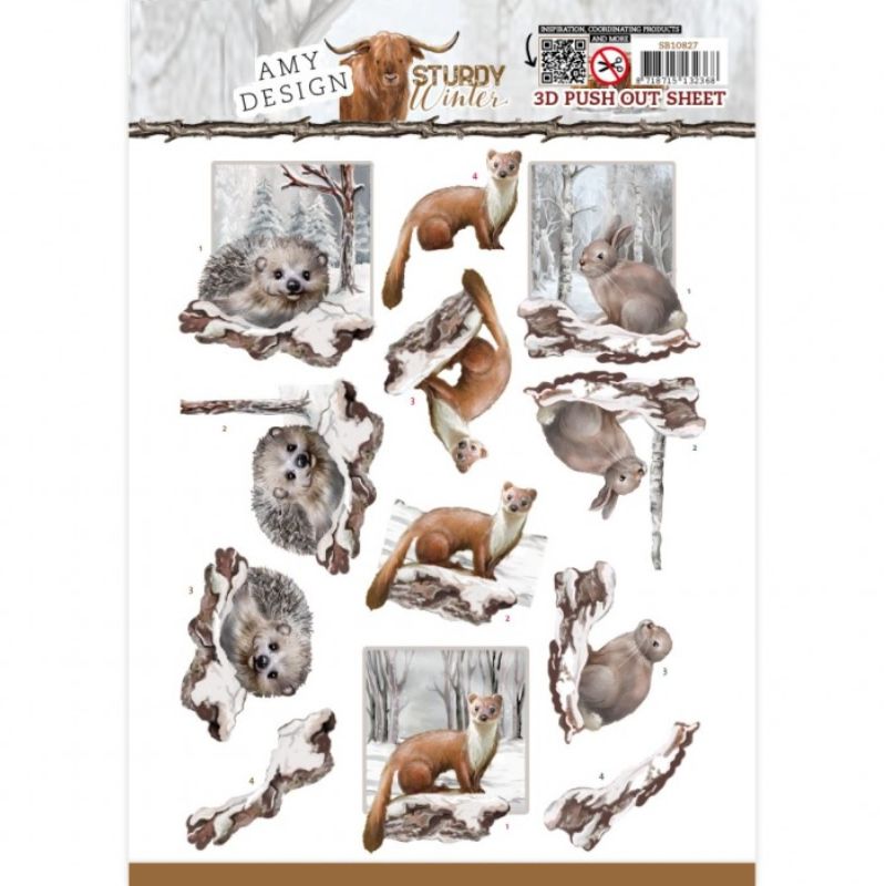Amy Design 3D-arkki – Sturdy Winter Hedgehog | Lumikellot