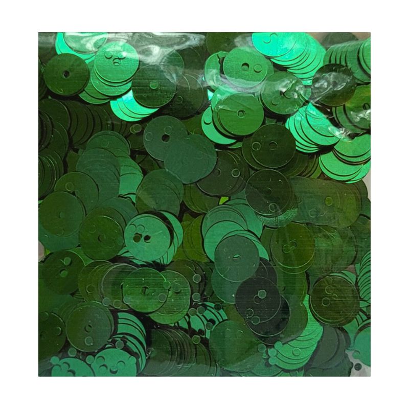 Sequin Glossy Green – Paljetti 6mm (5g) | Lumikellot